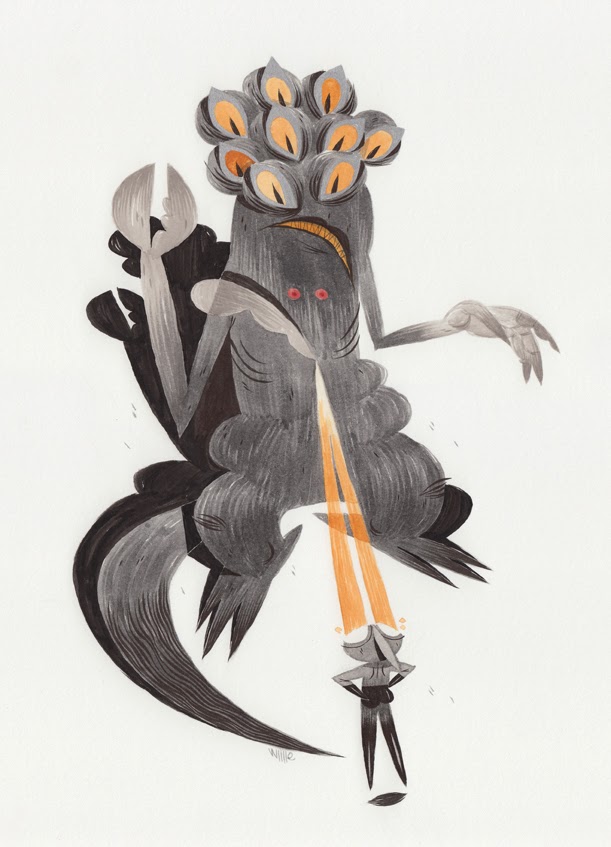 dibujos, the art of willie: boo-yow!