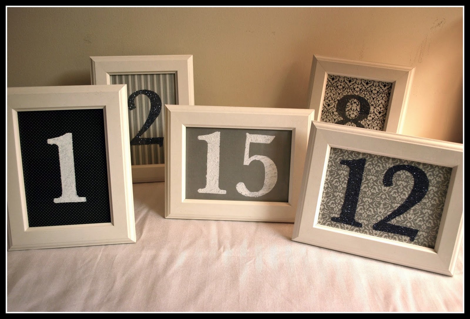 Wedding Project ~ Table Numbers
