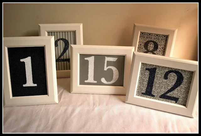 Wedding Project ~ Table Numbers