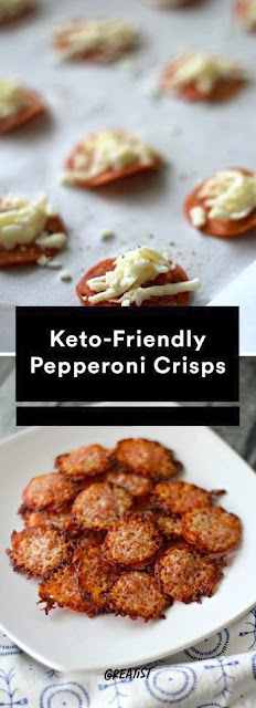 Keto Friendly Pepperoni Crisps | Reni's Kitchen