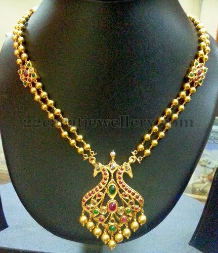 Simple Temple Set by Ganesh Jewellery - Jewellery Designs