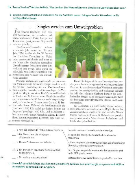 Deutsch ist schön...kommt!: B1 Texte Thema Umwelt