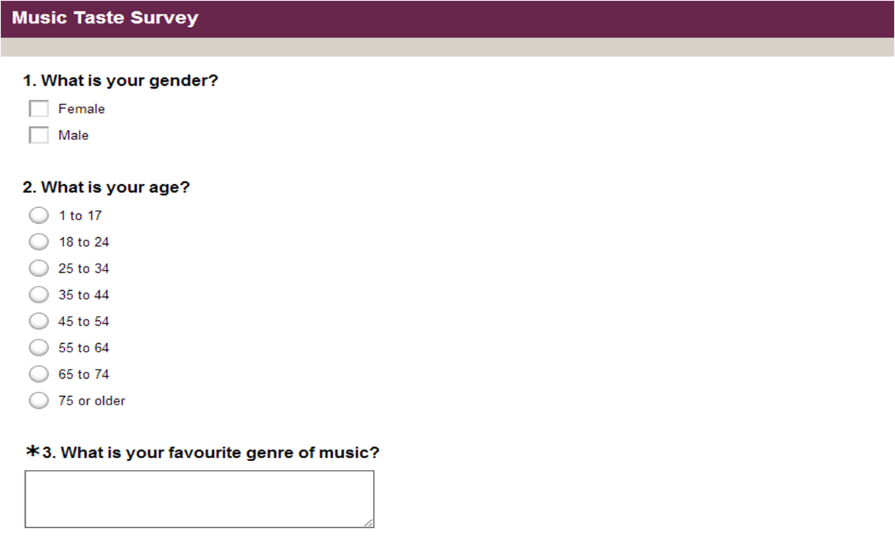 Jenny Goodwin's A2 Blog: Music Taste Questionnaire