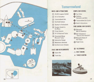 Insights and Sounds: Tomorrowland 1966 Map