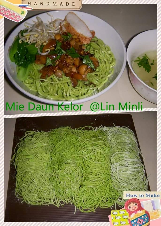 DUNIA Recipe - Blog Kumpulan Resep Masakan dan Kue: Resep mie daun kelor By Lin Minli