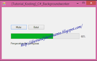 Menggunakan Backgroundworker di C# dan VB.NET - Tutorial Koding