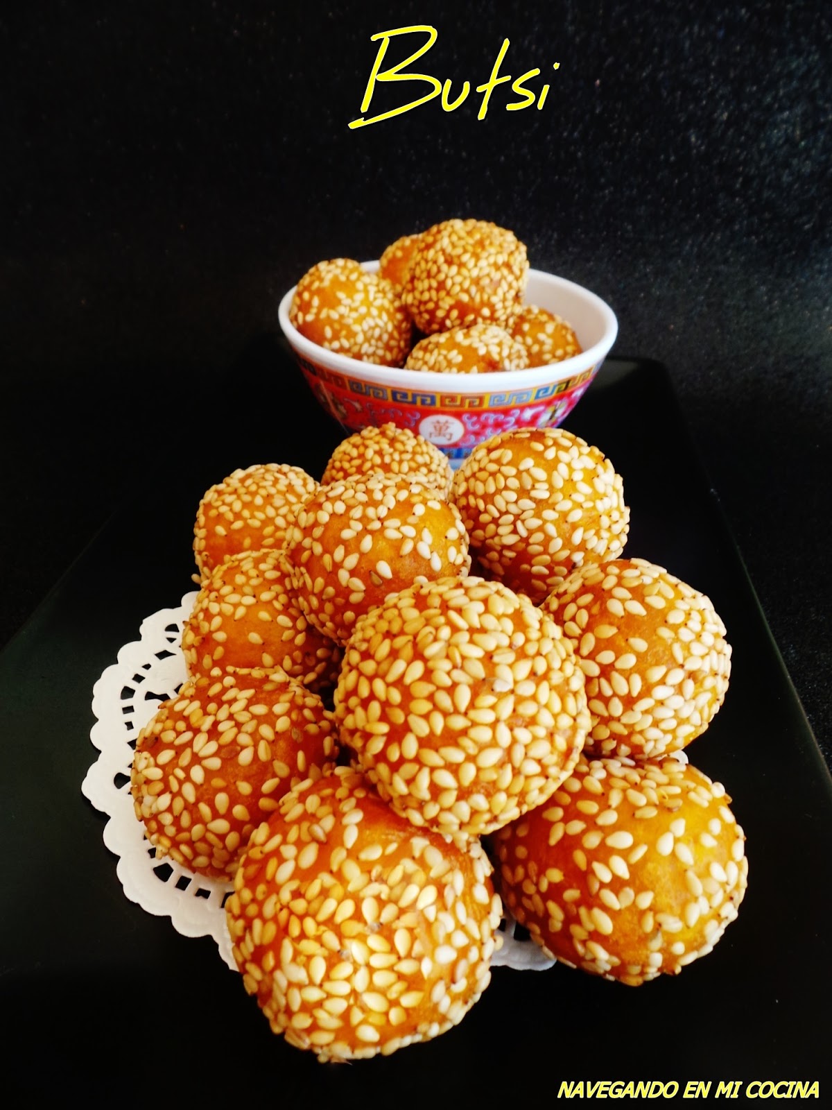 Navegando en mi Cocina: BUTSI (BOLITAS FRITAS DE ARROZ GLUTINOSO CON ...