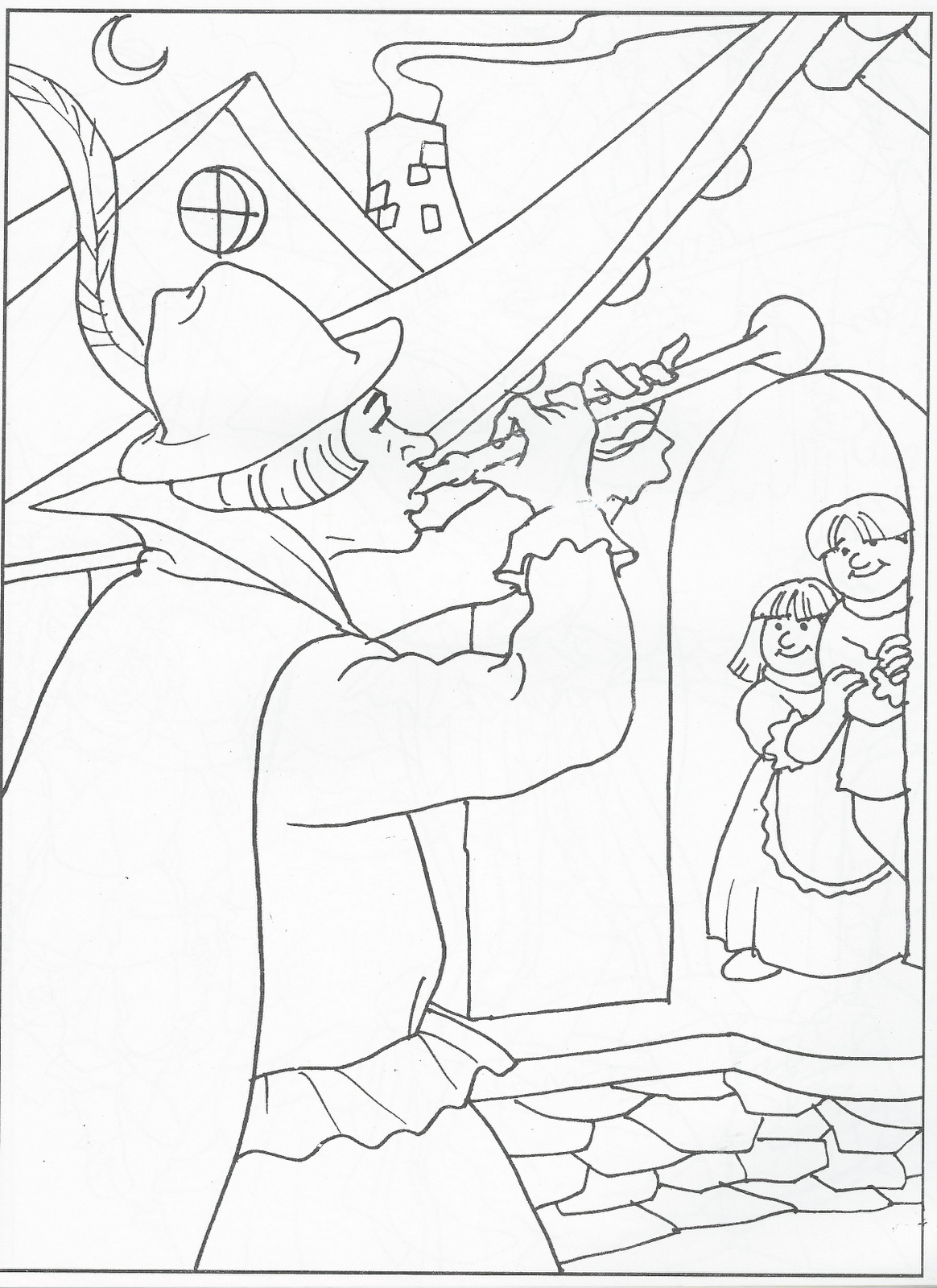 disegni da colorare: DISEGNI DA COLORARE: LA FIABA DEL PIFFERAIO MAGICO