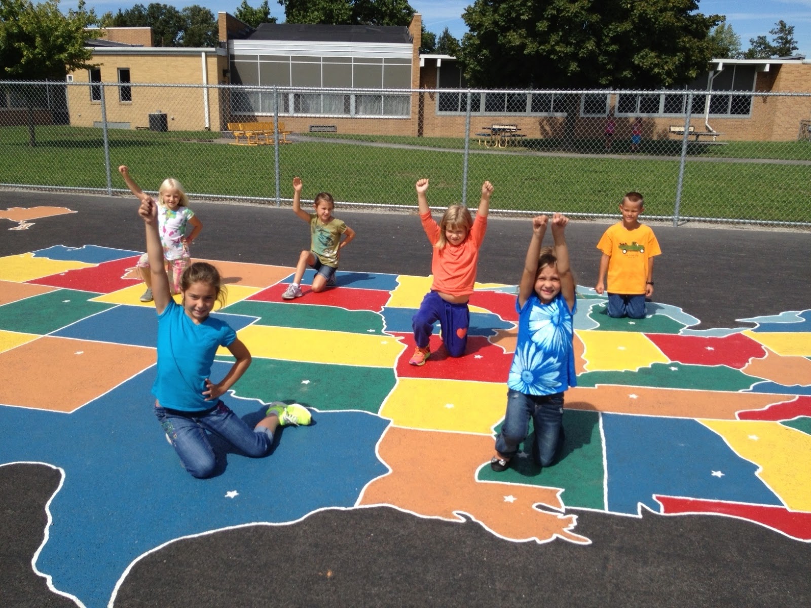What's Happening around Ida: Elementary Students' having fun at recess