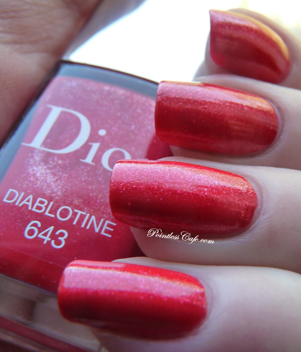 Dior Diablotine #643 - Swatches and Review | Pointless Cafe