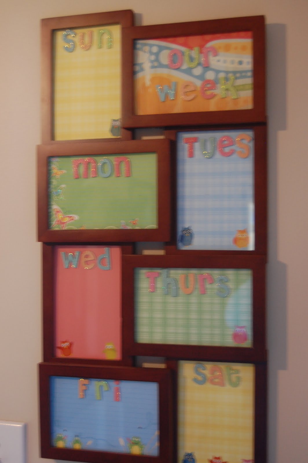 The Simple Life: Weekly Schedule Frame