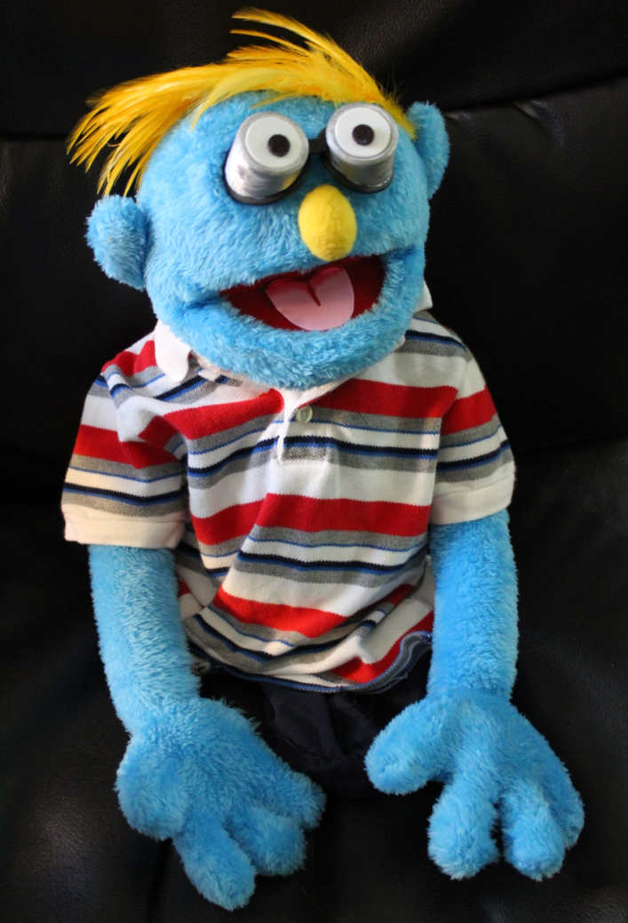 The Tinkers Workshop: Say Hello To "Dexter" My New Muppet Style Puppet!