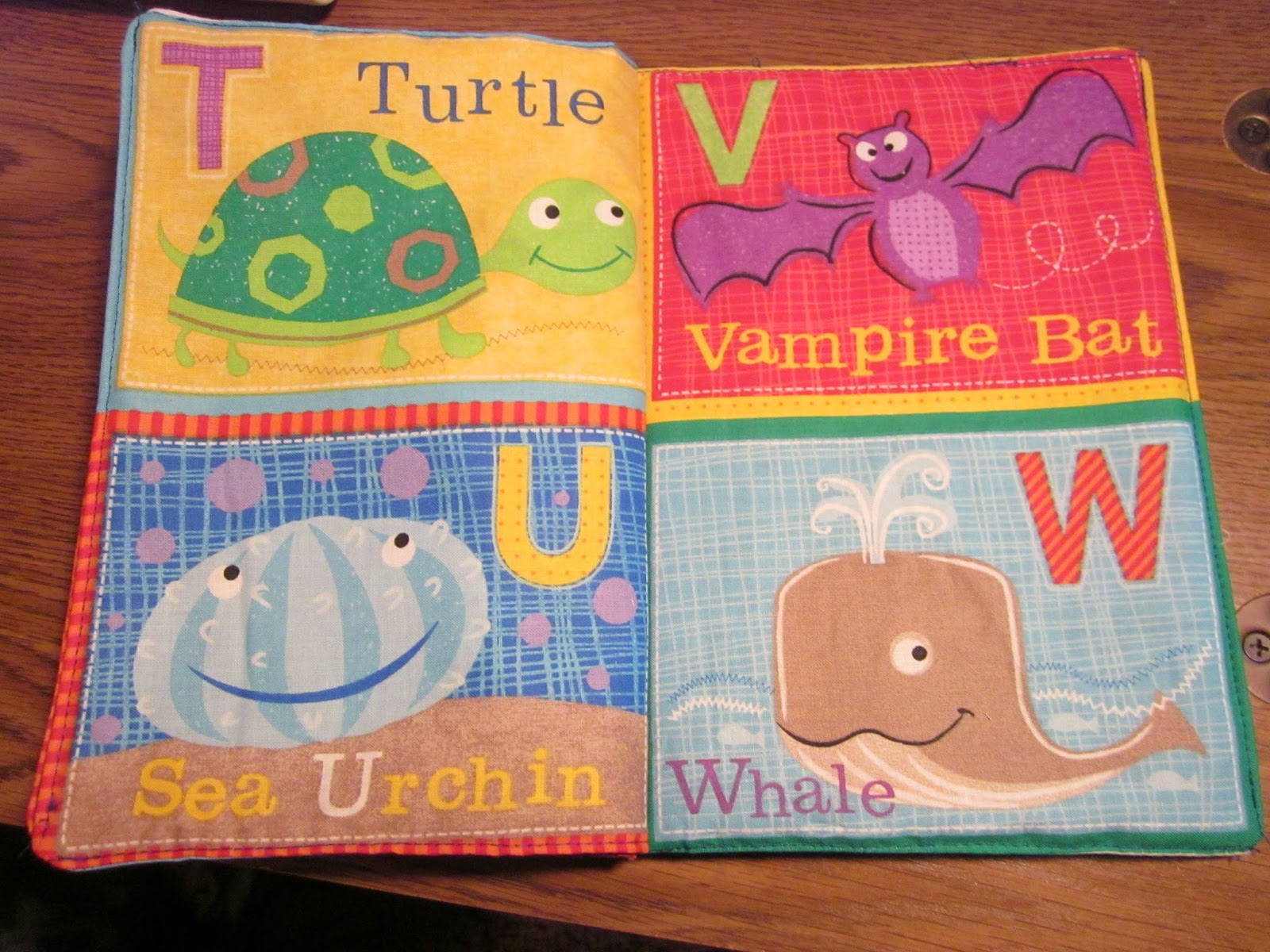 Happily Stitching Along: Fabric Alphabet Book