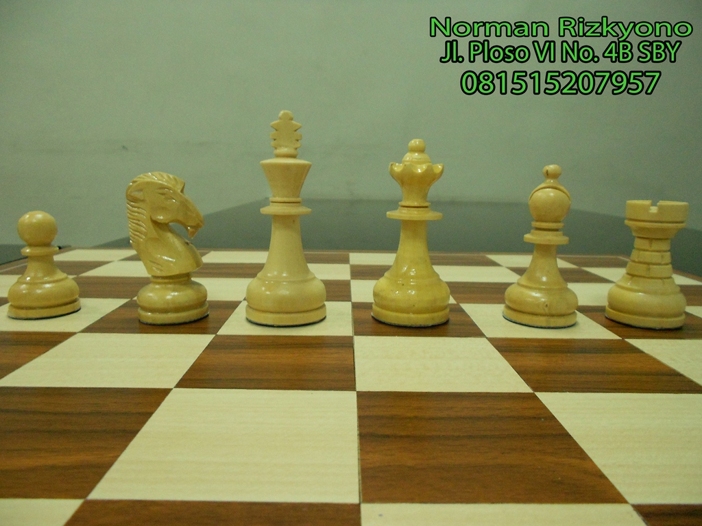 BUAH CATUR KAYU TIPE ANDERSSEN ~ GROSIR CATUR