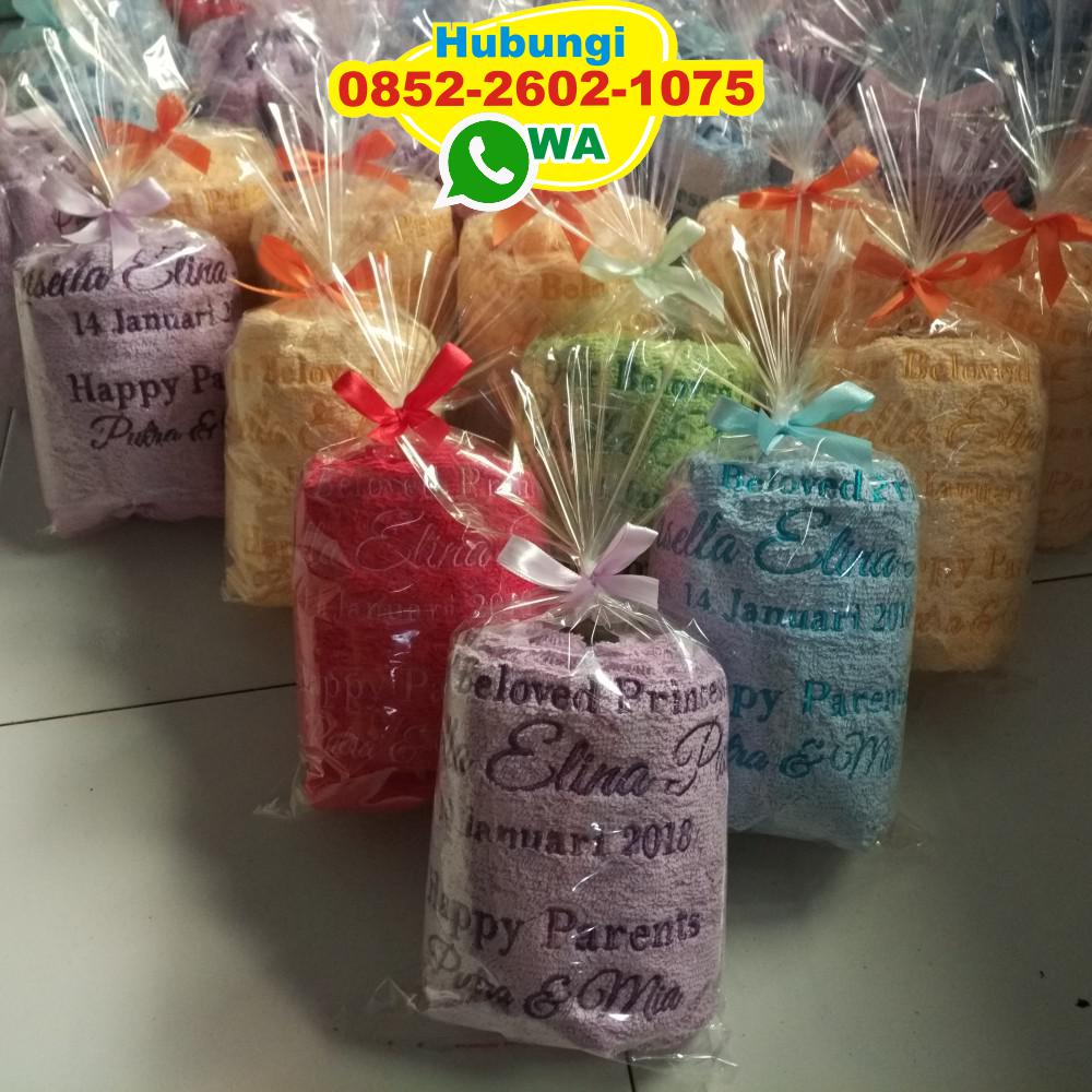 Handuk Merah Putih Polos 50×100 Cm | Souvenir Pernikahan