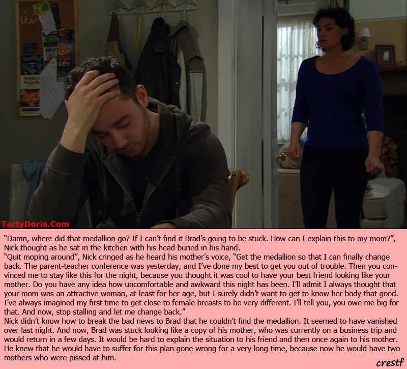 CrestF TG Captions: Two Mothers