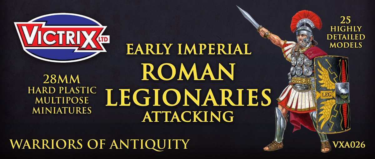 Wargame News and Terrain: Victrix: New Early Imperial Romans Attacking ...