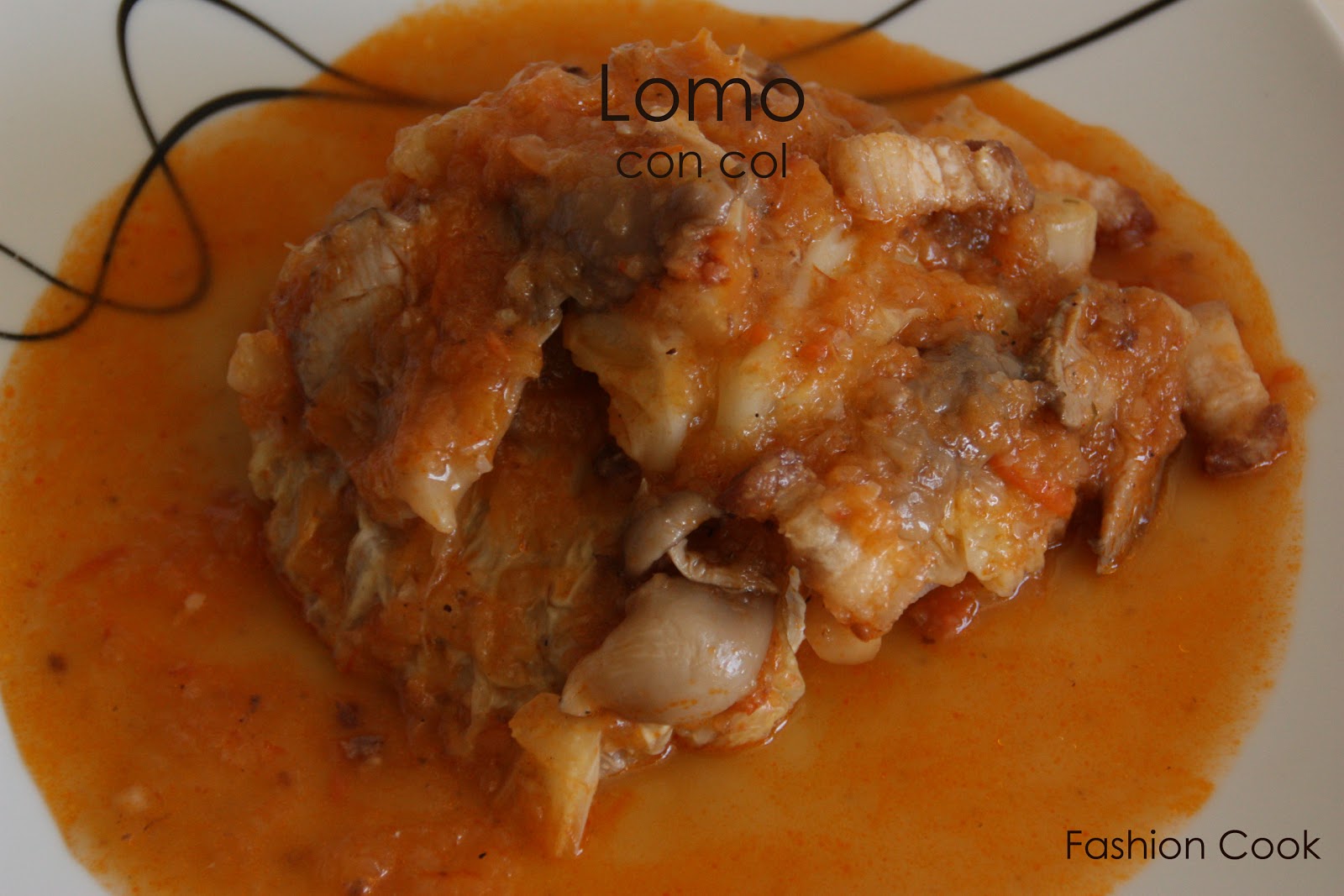 Fashion Cook: "Llom amb col" - Lomo con col (Thermomix)