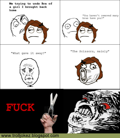 Here You will find many troll jokes.: Rage Guy - Trying to undo BRA.