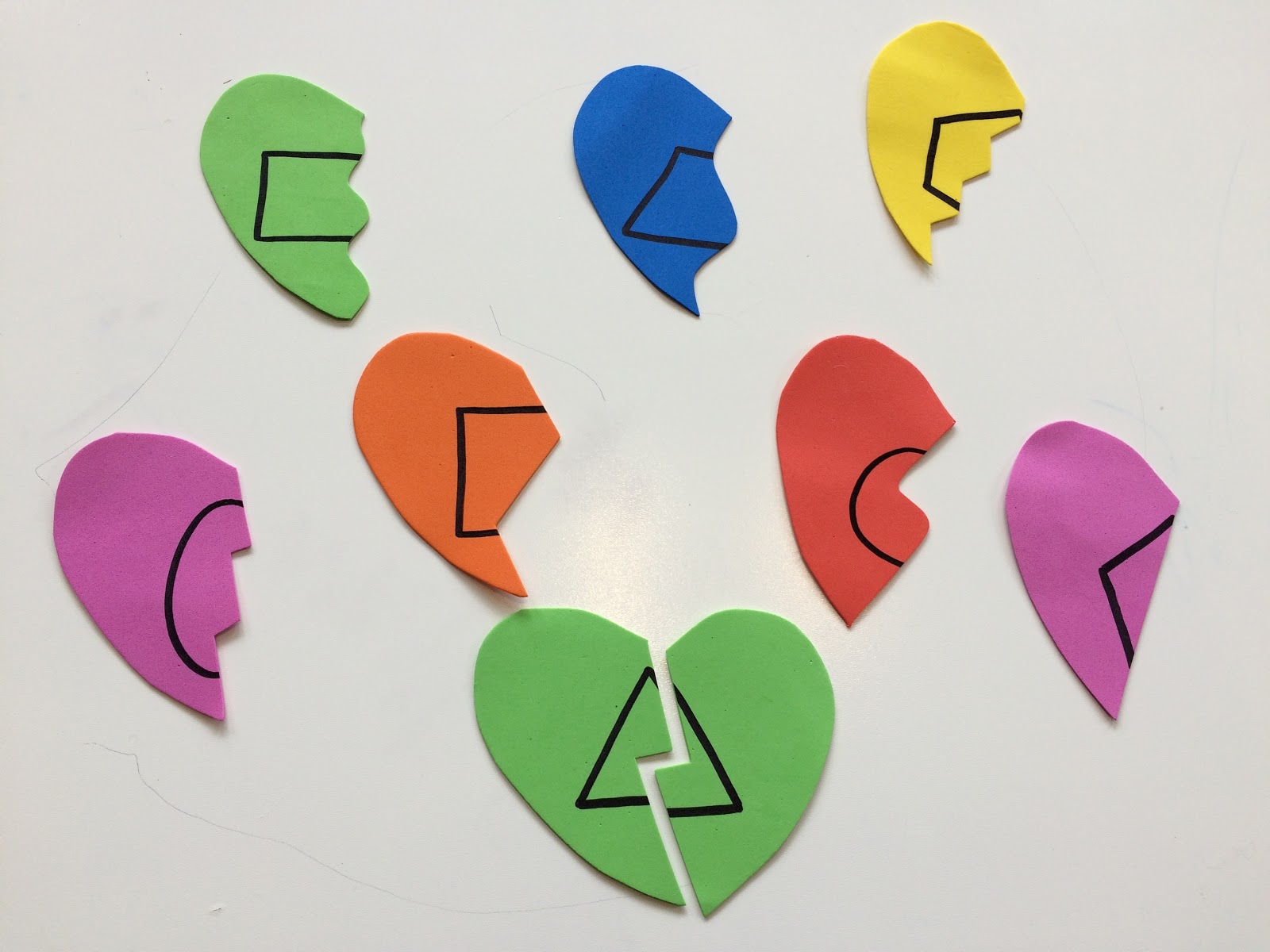 Valentines Day: File Folders (Letters/Matching/Shapes/Numbers)