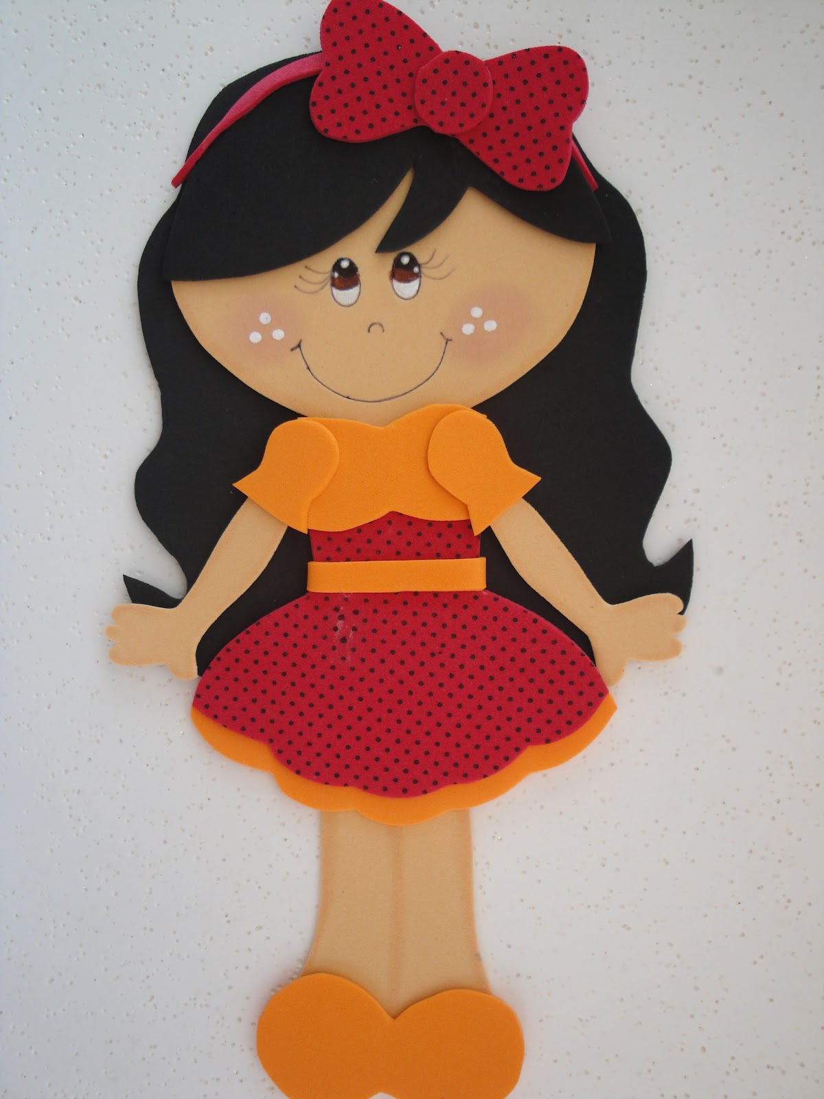 Artesanatos com Bibi : Bonequinhas de E.V.A | Bonecas em eva, Moldes em ...