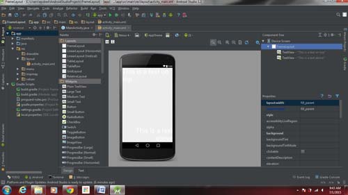 Tutorial Android studio: knowing the types of layouts on the android part 1