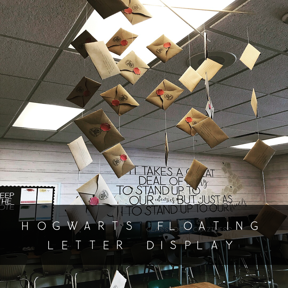 Hogwarts Floating Letter Display | Mrs. S Classroom Craziness