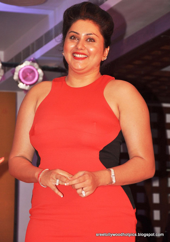 Tollywood Hot Pics: Namitha Latest Hot Stills in Red Dress