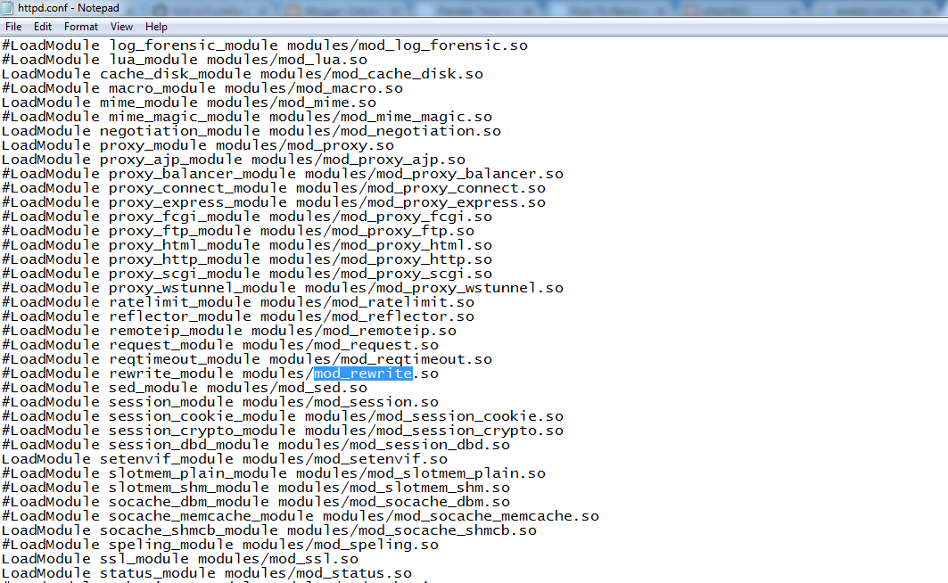 how to enable mod_rewrite in xammp windows | Only4uTutorials Online Web ... how to enable mod_rewrite in xammp windows | Only4uTutorials Online Web ...