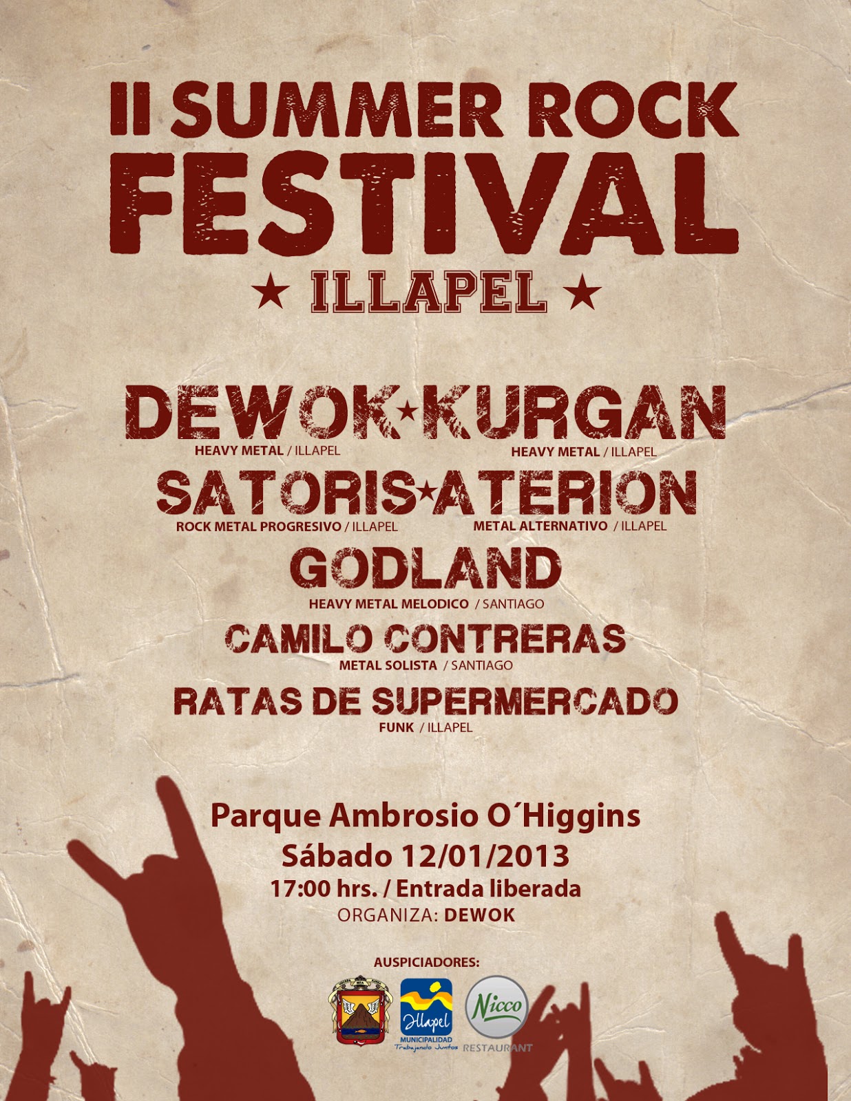 Summer Rock Festival In Auditorium 2-Illapel 2013