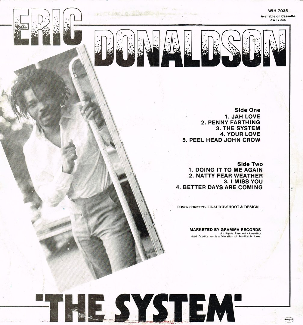Rasta Reggae Music: Eric Donaldson - The System