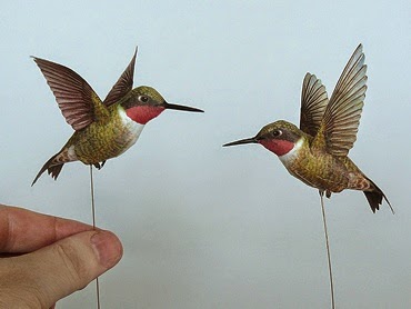 Papercraft Hummingbird