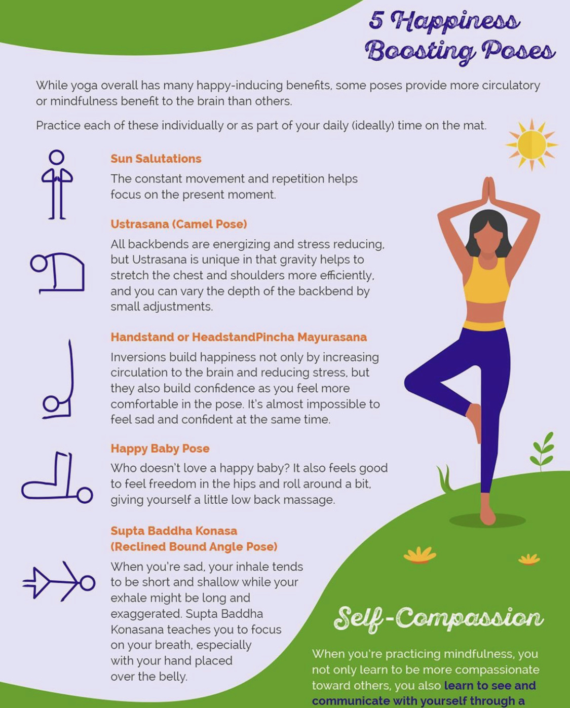 Happiness Boosting Poses