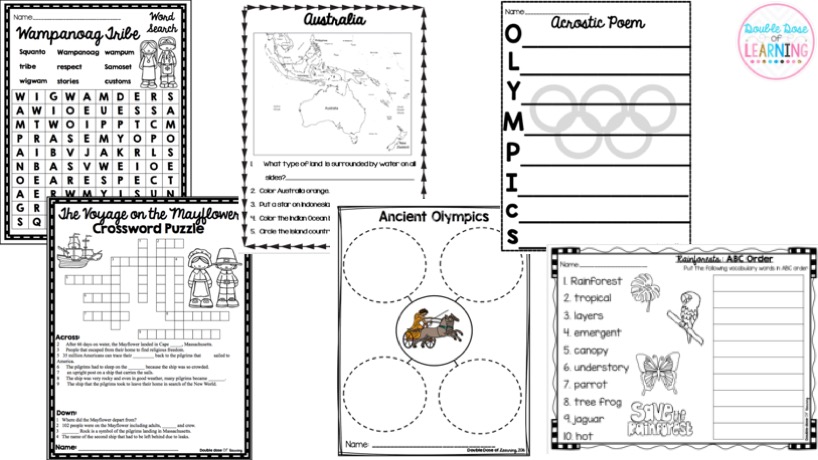 Social Studies Pocketbook Units! - Double Dose of Learning