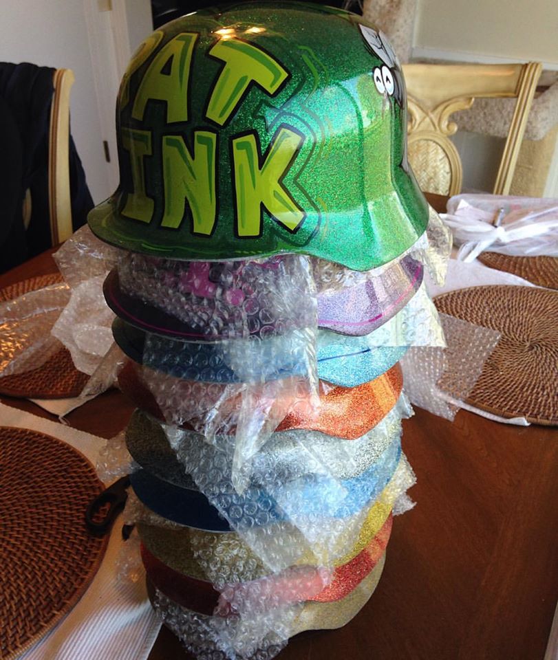 Spritz By Fritz: "Big Daddy" Roth style German Surfer Helmets!!!!!