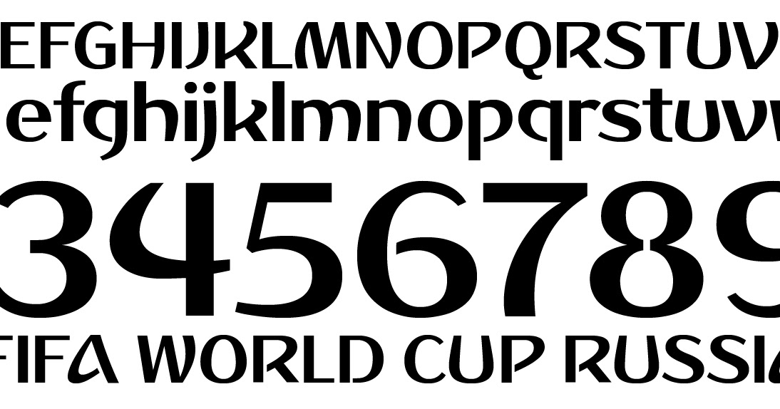 2018 FIFA World Cup Russia Font