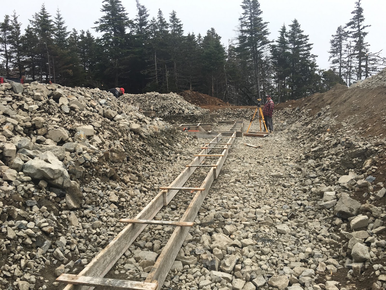 A Busy Week...Footing Forms and Footings Poured!