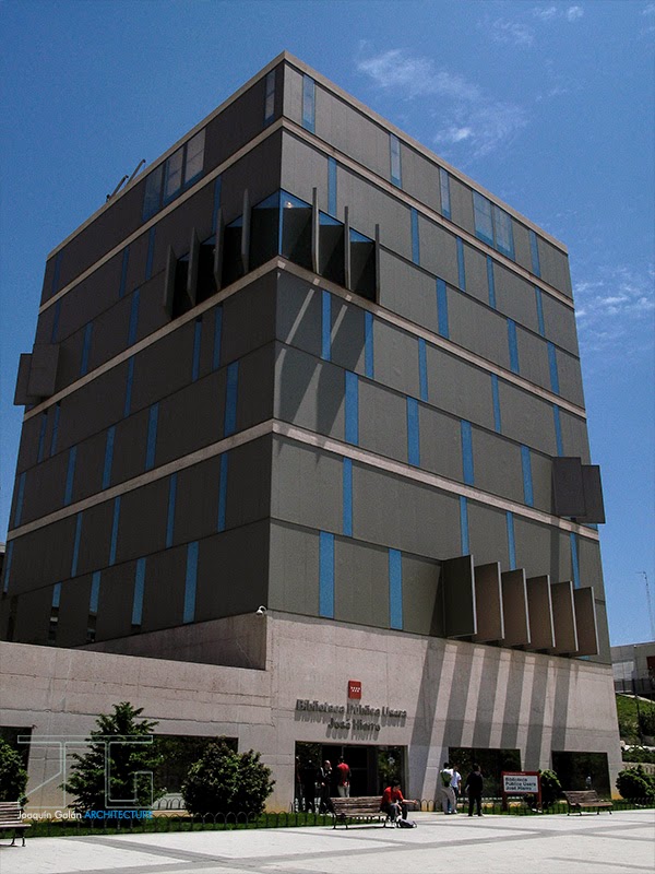 Public Library José Hierro, Usera, Madrid - Architecture Joaquin Galan