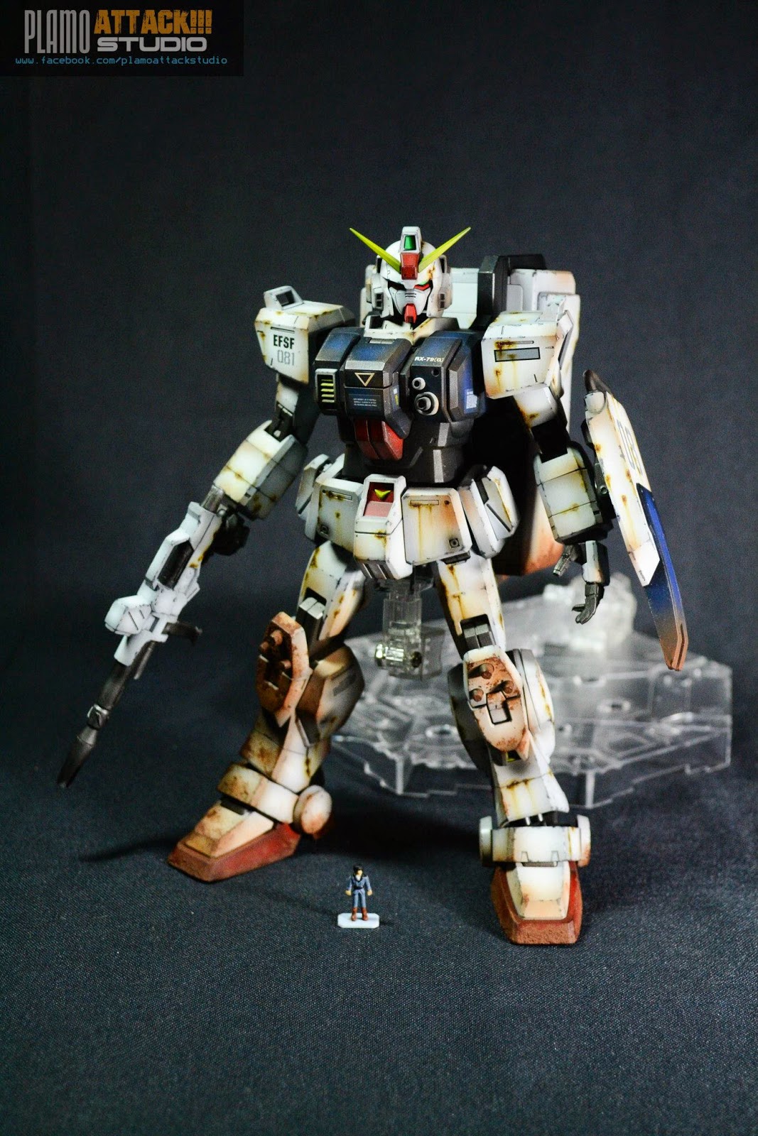 Custom Build: MG 1/100 RX-79[G] Ground Type Gundam (1 of 2 Flat+mud ...