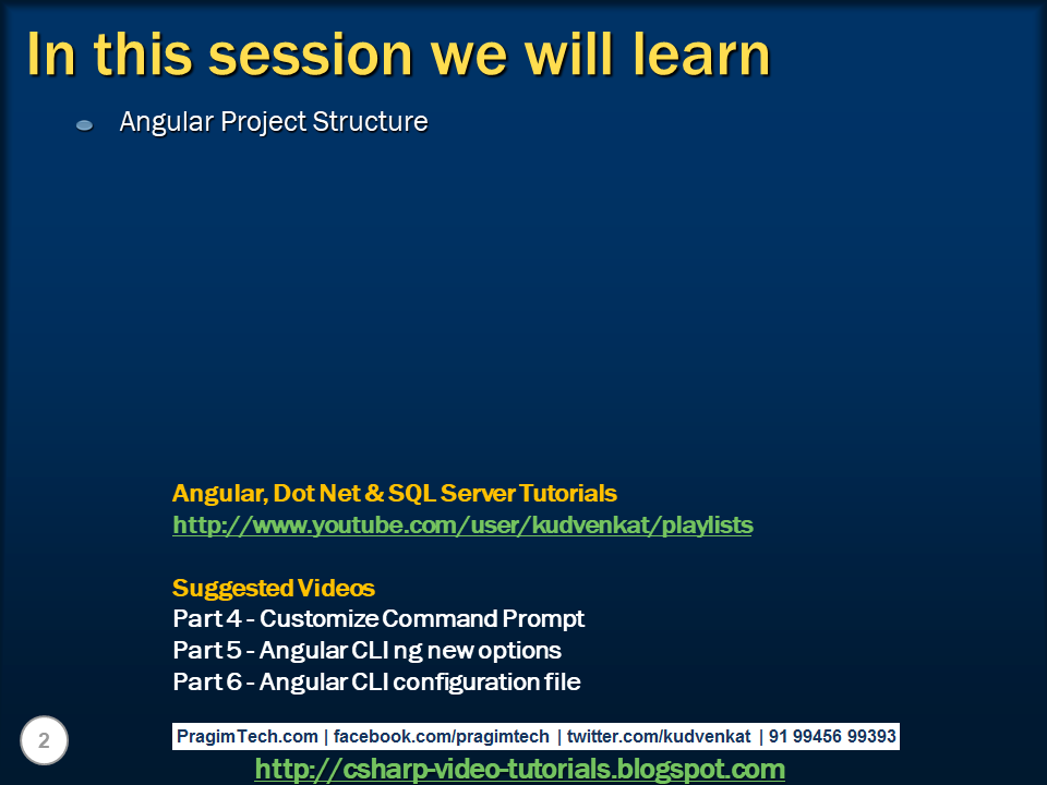 Sql Server Net And C Video Tutorial Angular Cli Project Structure 1 Slides
