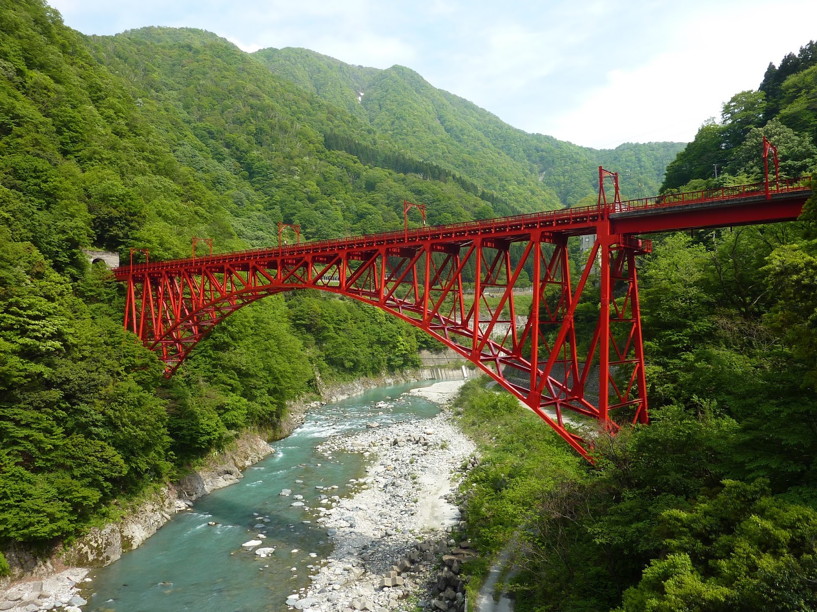The Kurobe River Gorge in Japan. A breathtaking train ride, with ...