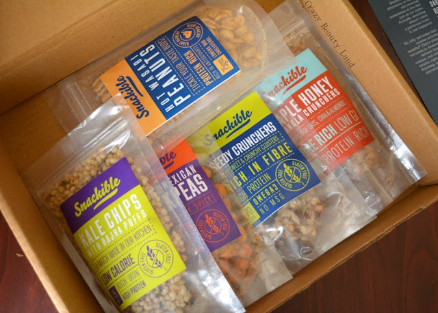 Review: Snackible - The Healthy Snacks Subscription Box - Crazy Beauty Land