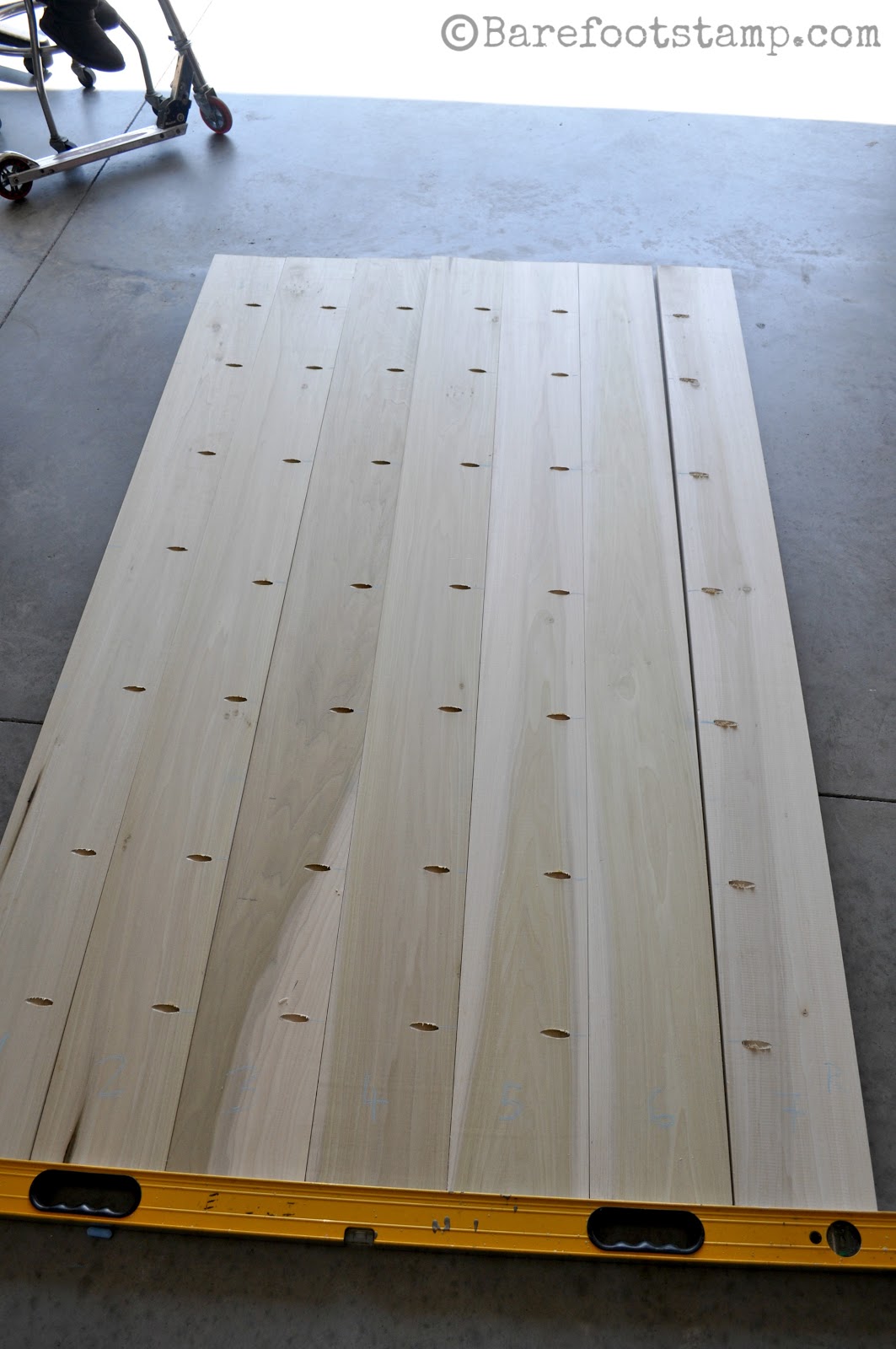 Barefoot Stamp: Dining Table DIY