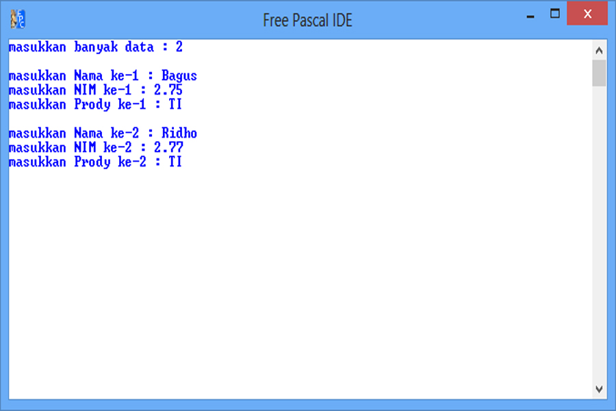 Contoh Program Pointer Pada Pascal