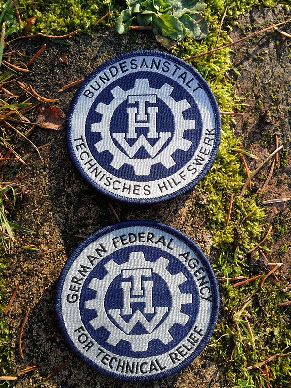 Four Bees: Bundesanstalt Technisches Hilfswerk Patches, THW circa 2000 ...