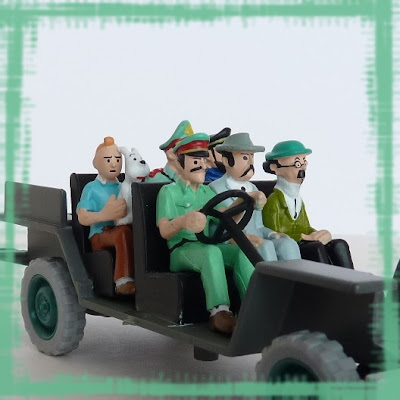 Garage de poche Tintin: Le Land Rover du général Tapioca N°43