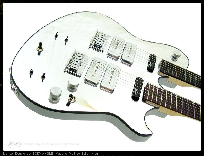 MUSE : Manson Doubleneck - Guitar Made for Matthew Bellamy