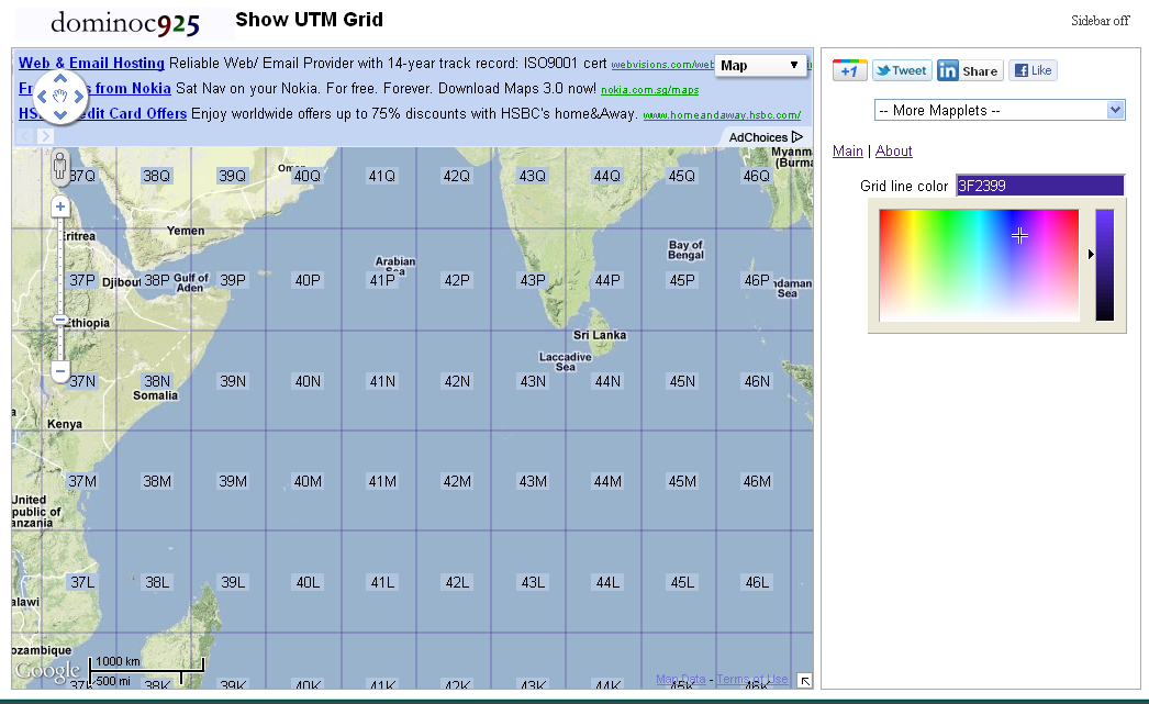 Dominoc925 Google Mapplet For Showing UTM Grid Zones Dominoc925 Google Mapplet For Showing UTM Grid Zones