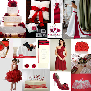 brideindream: Modern Red Wedding Theme Ideas