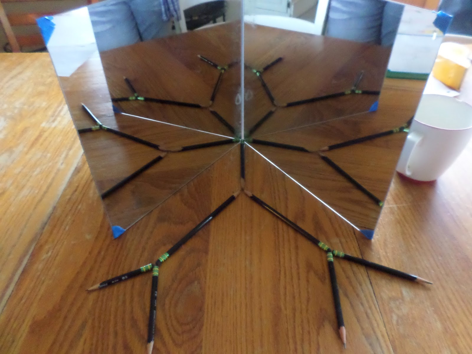 Landscape Plotted and Pieced: Math fun: Exploring radial symmetry